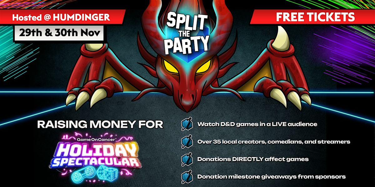 Split the Party Holiday Spectacular | Sat 29 & Sun 30, November 2025, Humdinger, Brunswick, 29 ...