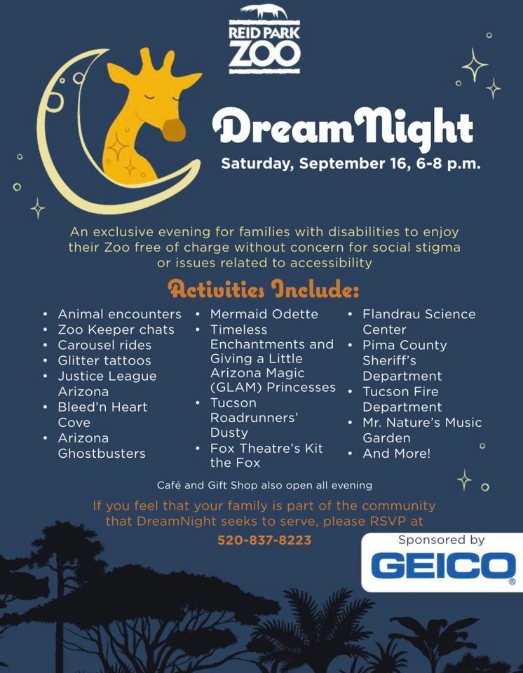 Dream Night at the Zoo, Reid Park Zoo, Tucson, 16 September 2023