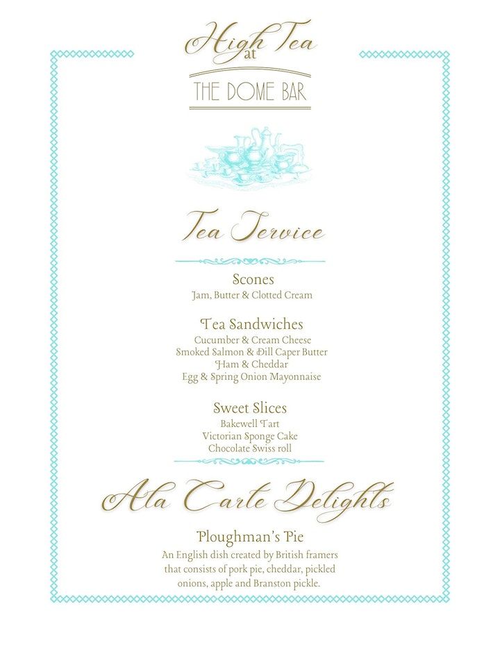 High Tea at The Dome Bar, The Dome Bar, El Paso, 12 November 2022