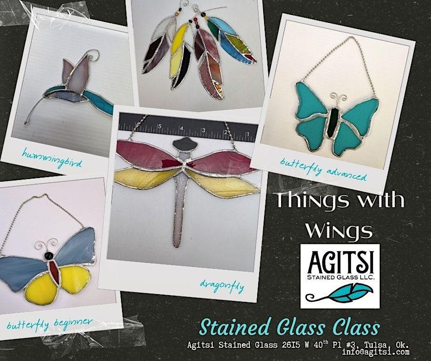 Stained Glass Things with Wings Make and Take, Agitsi Stained Glass ...