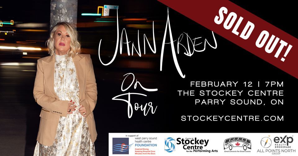 Jann Arden, Charles W. Stockey Centre for the Performing Arts, Parry ...