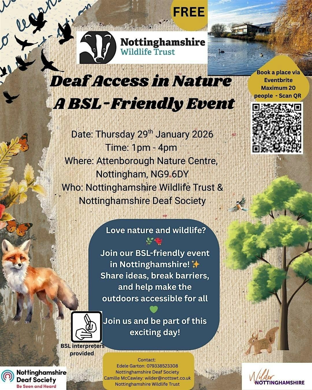 Wilder Nottinghamshire: Deaf Access in Nature - A BSL Friendly Event ...
