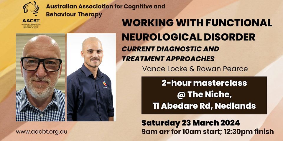 Functional neurological disorder - Masterclass - Perth, The Niche at Sir Charles Gairdner ...