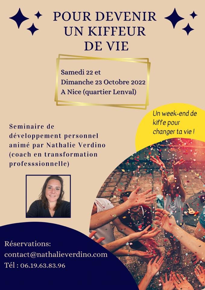 Deviens un Kiffeur de Vie, Nice, France, 22 October to 23 October