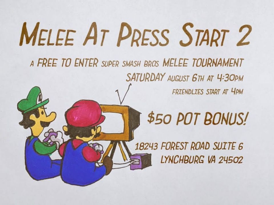 Melee at Press Start 2, Press Start Tech & Games, Lynchburg, 6 August 2022