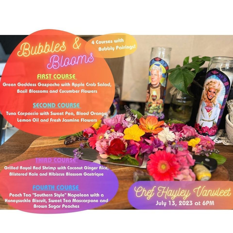 Summer Chef Series: Bubbles and Blooms, July 13, 6 pm, Saint John, New ...