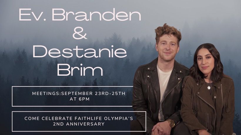 Evangelist Branden & Destanie Brim, FaithLife Olympia, 23 September 2022