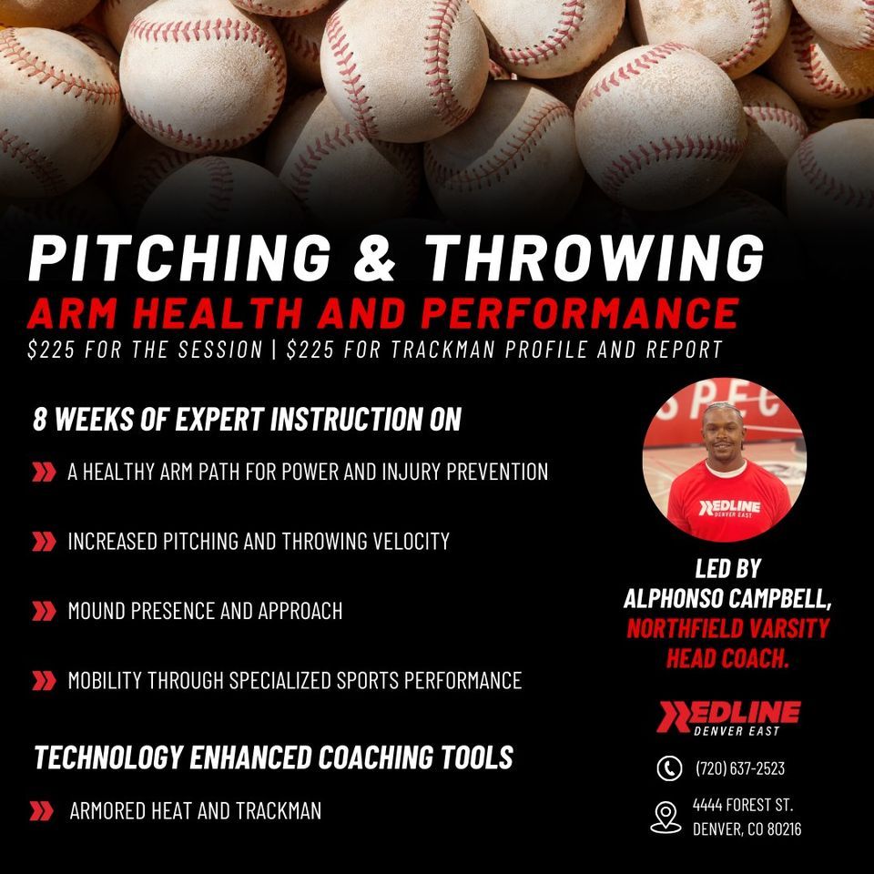 Pitching & Throwing Arm Health & Performance, Redline Athletics Denver East, 4 December 2023