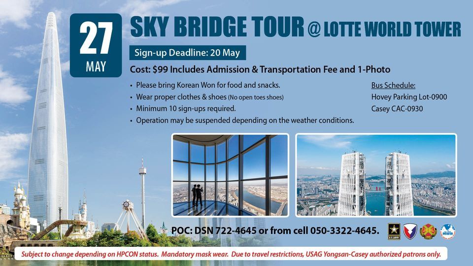 LOTTE WORLD SKY BRIDGE TOUR, 잠실 LotteworldTower Jamsil Seoul Korea, 27 ...