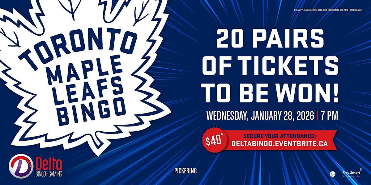 Delta Pickering: Toronto Maple Leafs Bingo, Delta Bingo & Gaming ...