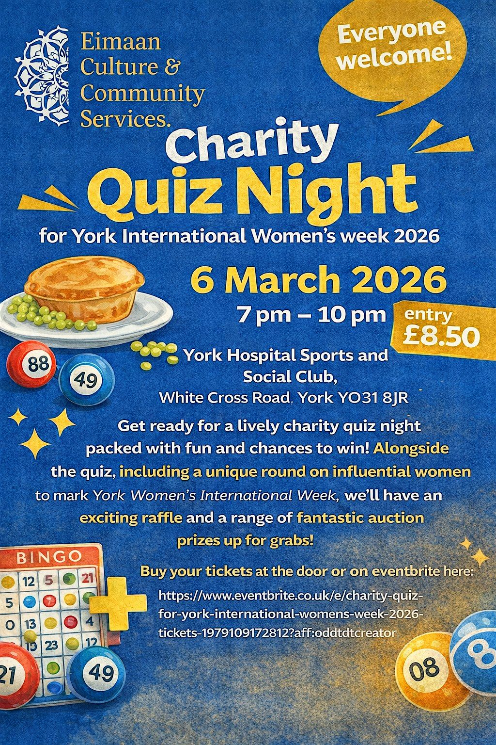 Charity Quiz for York International Womens Week 2026, York Hospital ...