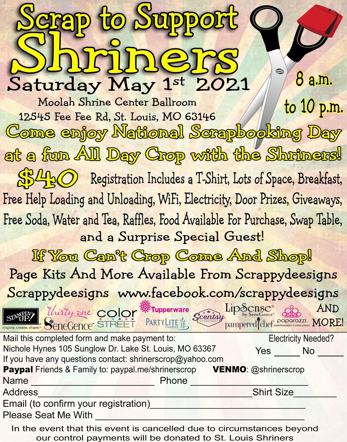 Scrap To Support Shriners, Moolah Shrine Center, St. Louis, 1 May 2021