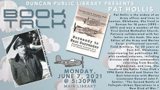 Book Talk: Pat Hollis, Duncan Public Library, 7 June 2021