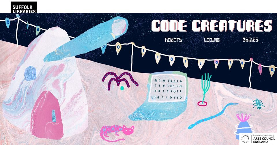 Code Creatures, Ipswich County Library, 2 August 2022