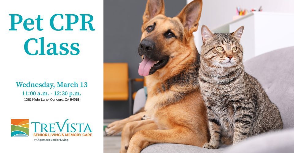Pet CPR Class, 1081 Mohr Lane, Concord, CA, United States, California ...