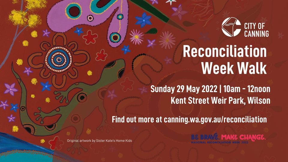 Reconciliation Walk, Kent Street Weir Park, Perth, 29 May 2022