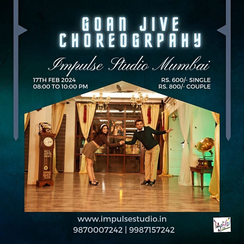 Goan Jive Workshop , Impulse Studio Mumbai, 17 February 2024