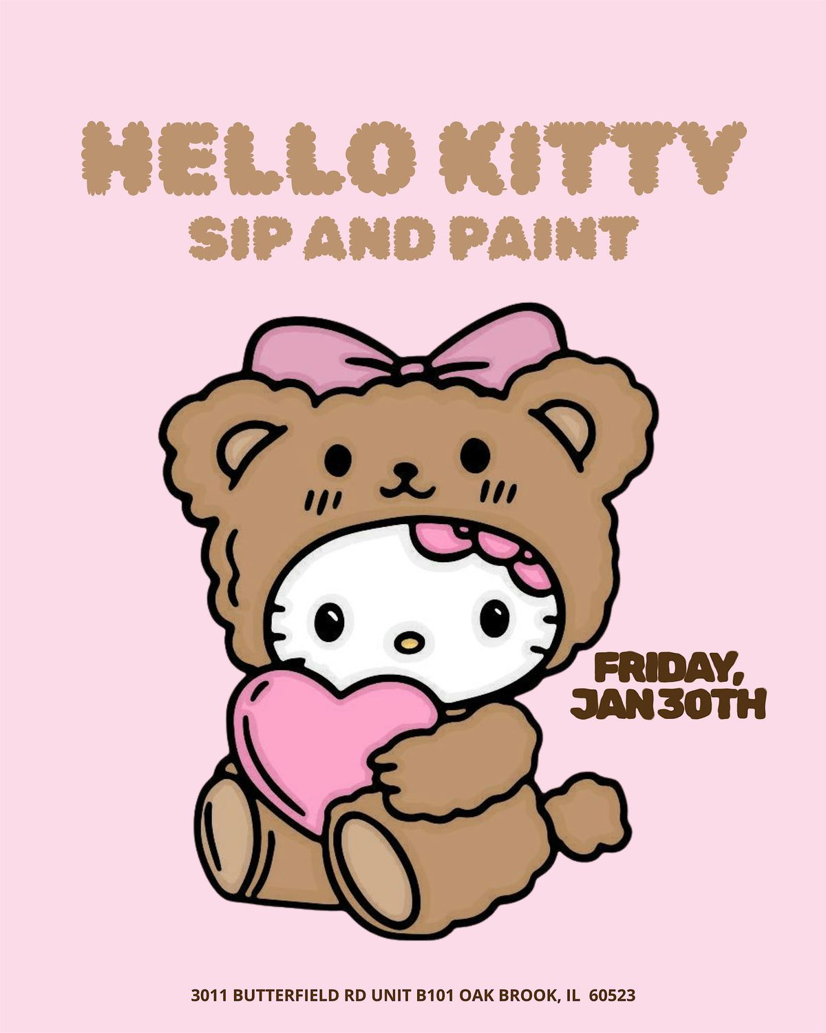 Hello Kitty Sip and Paint in Oakbrook, Fat Rosie's Taco & Tequila Bar ...