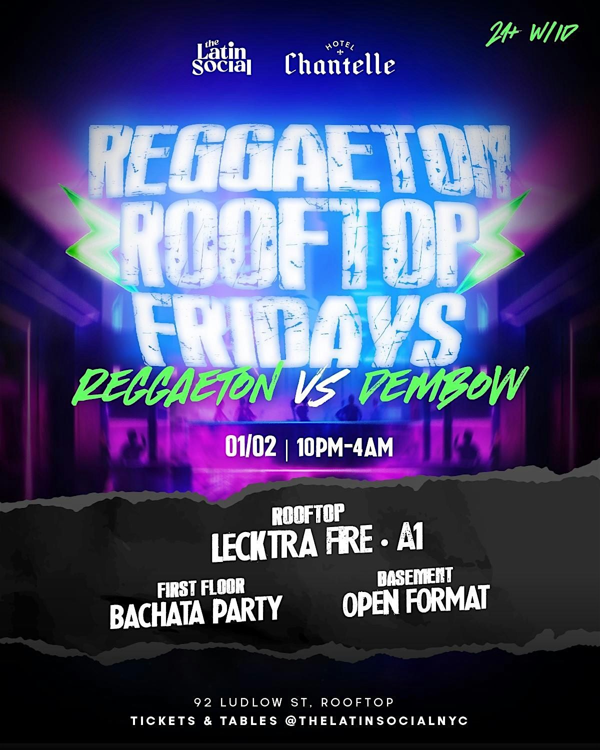 Reggaeton Rooftop Fridays @ Hotel Chantelle, Hotel Chantelle, New York ...