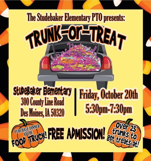 Studebaker Elementary PTO Presents: Trunk or Treat, Studebaker ...