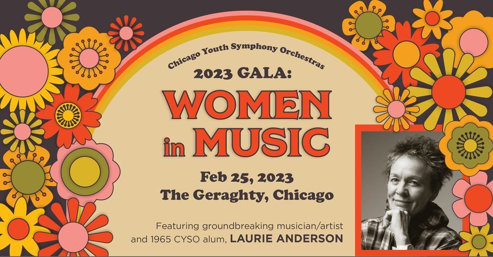 2023 CYSO Gala: Women in Music - Featuring Laurie Anderson!, The ...