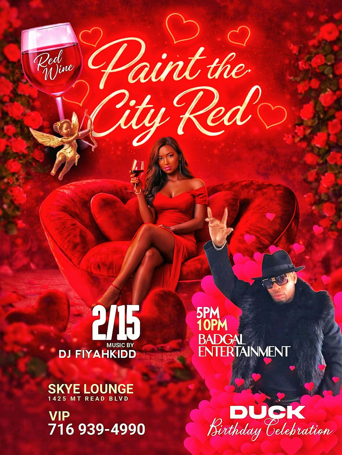 RED WINE PAINT THE CITY RED, 1425 Mt Read Blvd, Rochester, 15 February 2026