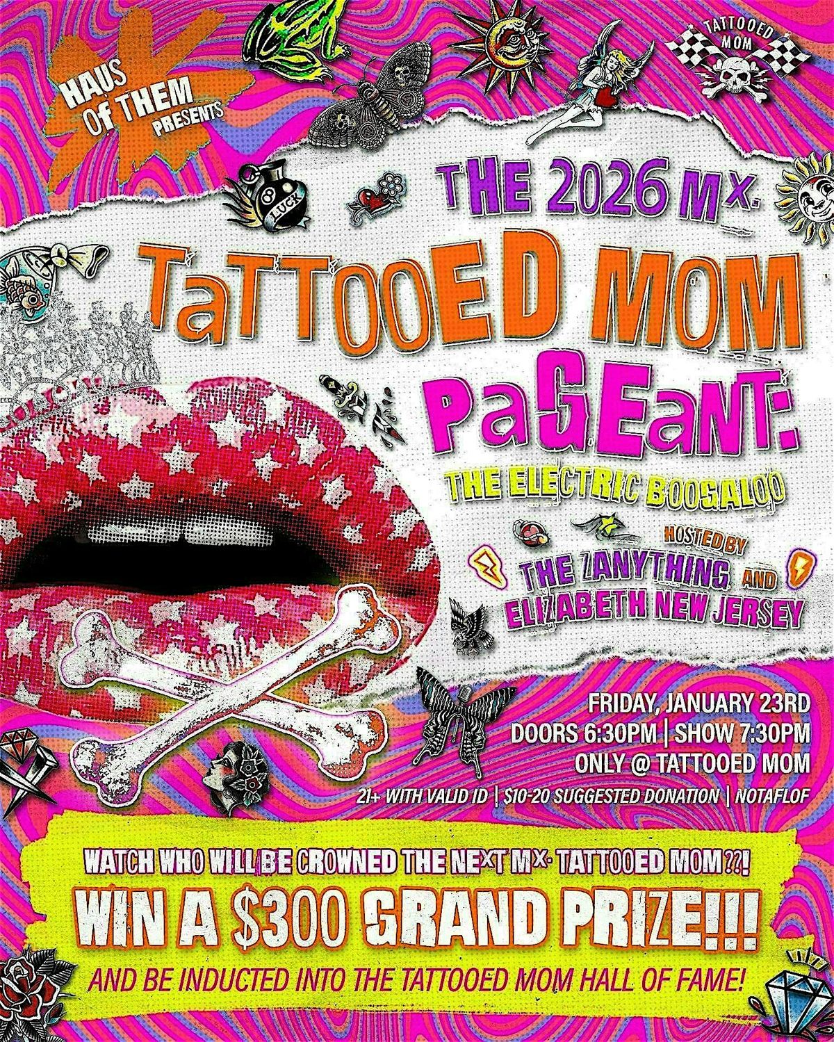 Mx Tattooed Mom Pageant 2026, Tattooed Mom, Philadelphia, 23 January 2026