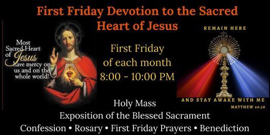 First Friday Devotion to the Sacred Heart of Jesus, Annunciation ...