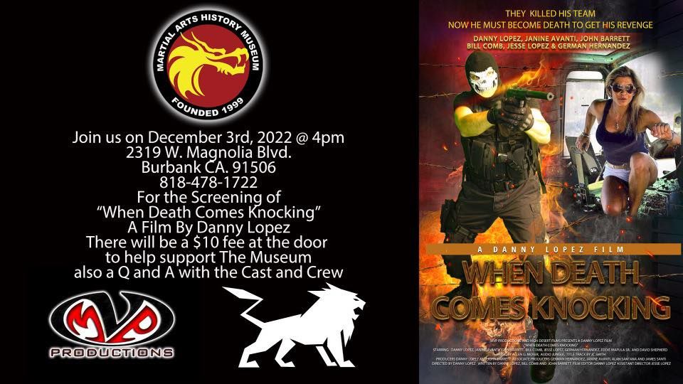 When Death Comes Knocking screening and Q&A at The Martial Arts History ...