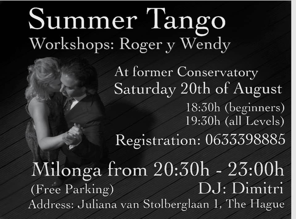 Summer-tango The Hague, in former Conservatory !, Juliana van ...