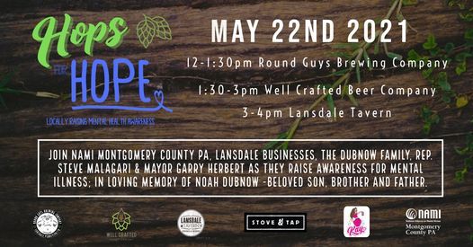 Hops For Hope, Round Guys Brewing Company, Lansdale, 22 May 2021