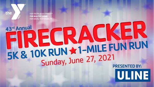 Firecracker 5K/10K, Library Park, Kenosha, 27 June 2021