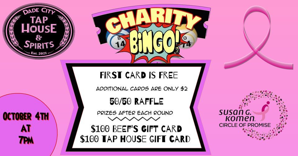 Susan G Komen Breast Cancer Awareness Charity Bingo , Dade City Tap ...