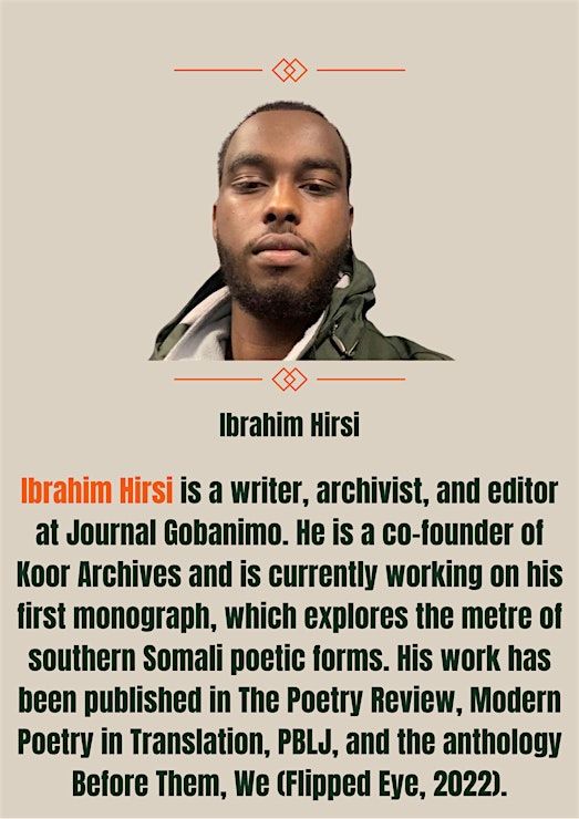 Hadraawi: Post-Colonial Thought and Somali Philosophy, Bush House South ...