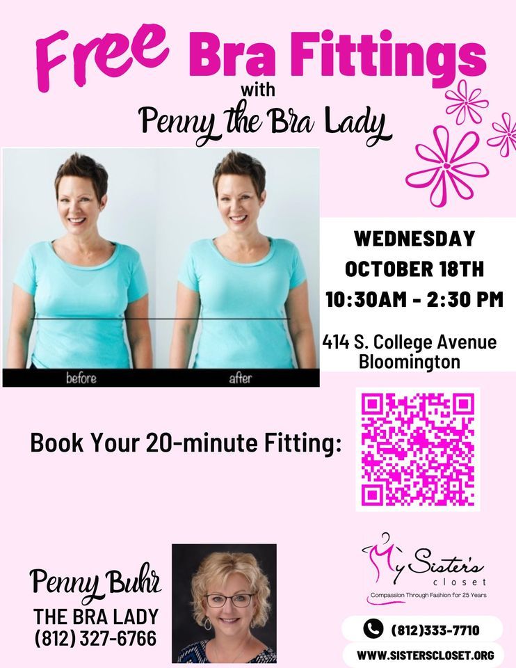FREE Bra Fittings with Penny the Bra Lady at My Sisters Closets event ...