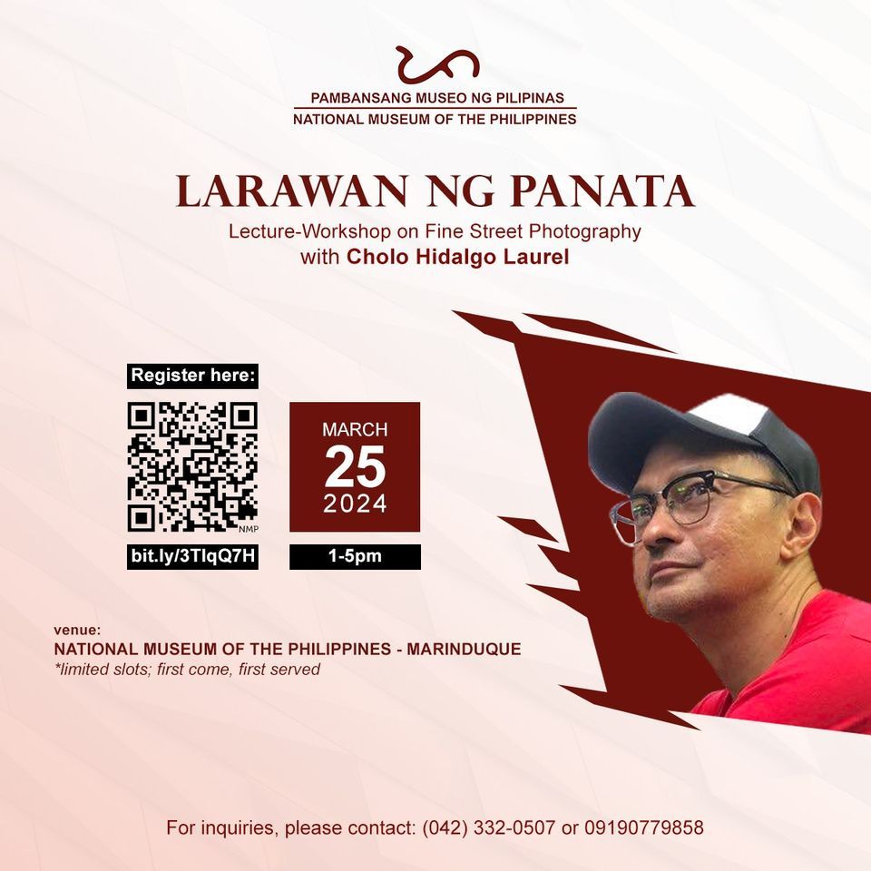 Larawan ng Panata: Fine Street Photography Lecture-Workshop with Cholo ...