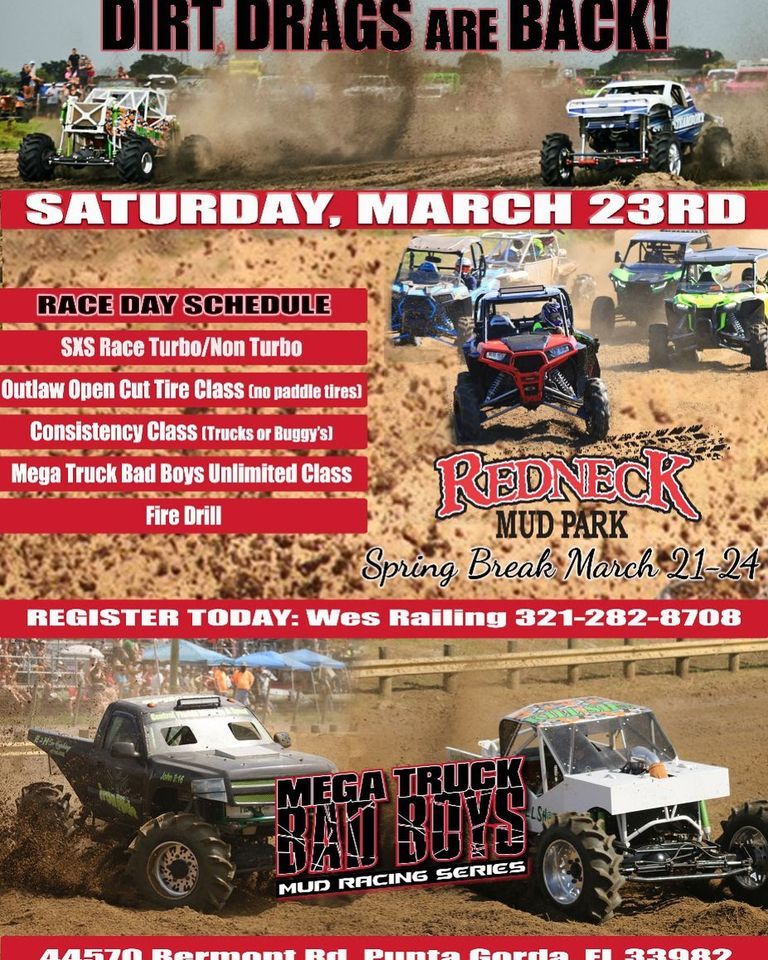 Redneck Mud Park, Redneck Mud Park, Punta Gorda, 21 March to 25 March