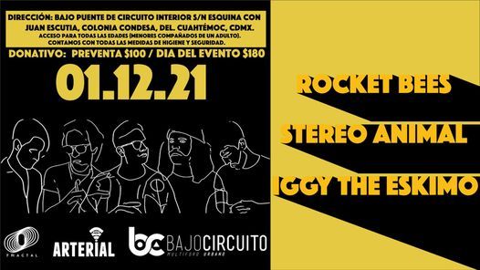 Rocket Bees, Iggy The Eskimo y Stereo Animal @ Bajo Circuito, Bajo ...
