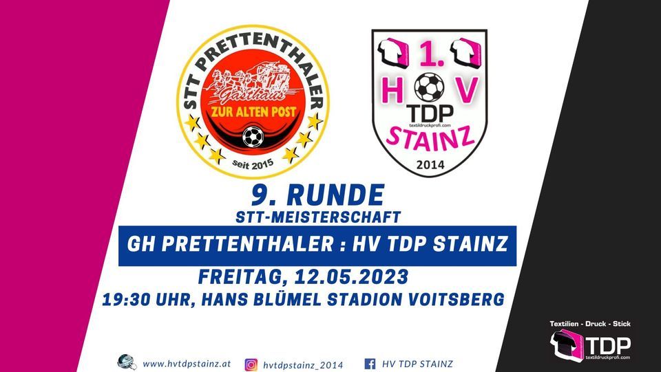 STT Prettenthaler : HV TDP Stainz, Hans Blümel Stadion Voitsberg, Graz ...