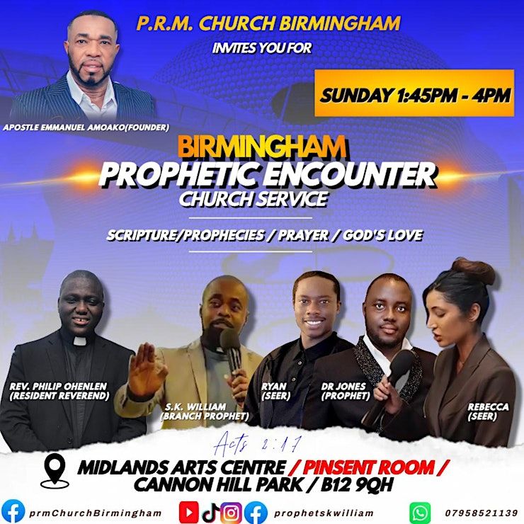 BIRMINGHAM PROPHETIC ENCOUNTER CHURCH SERVICE, Mac Birmingham, Midlands ...