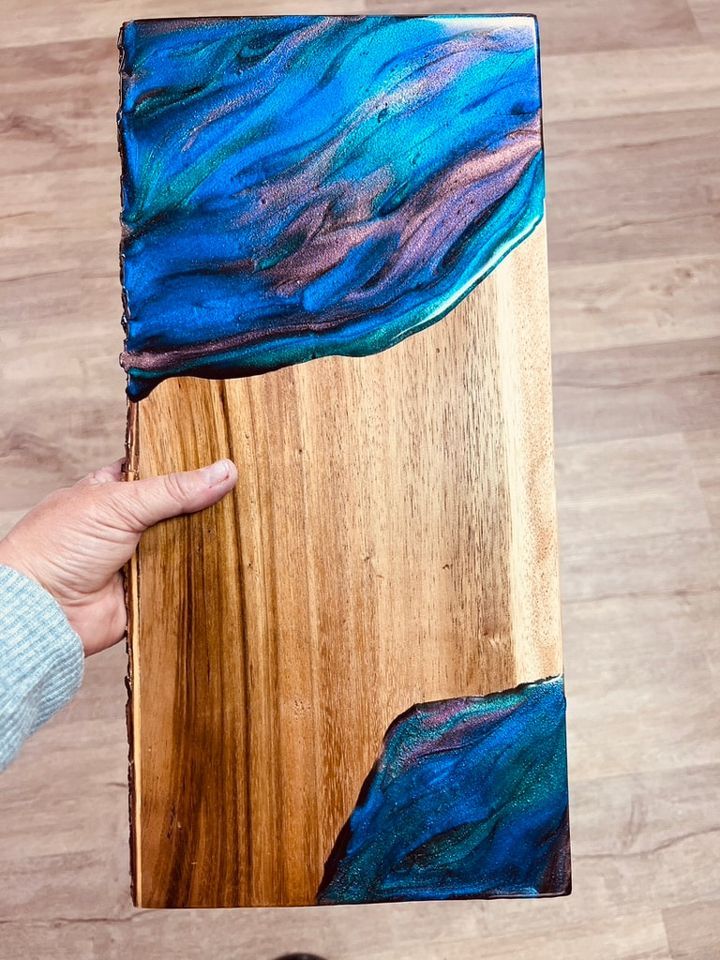 Resin Art Class-Serving Board With Resin, Turnagain Arts Buildings ...