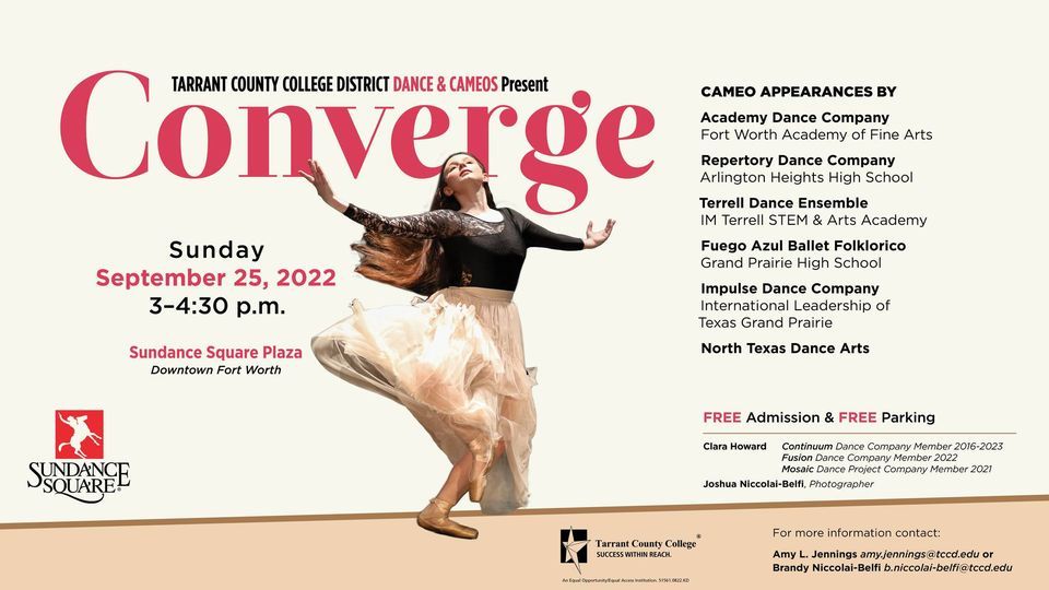 Converge: TCC District Dance Companies & Cameos Dance Concert, Sundance ...