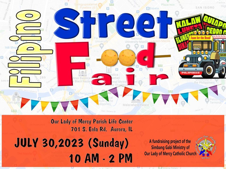 Filipino Street Food Fair, Our Lady of Mercy Catholic Church Aurora ...