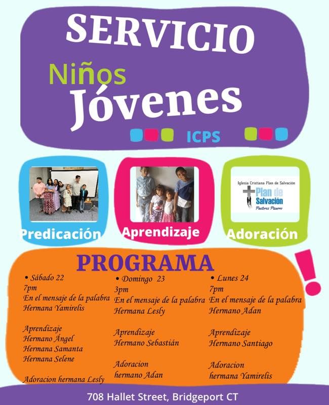 2do Servicio de Niños y Jóvenes, Bridgeport - CT, 22 April 2023