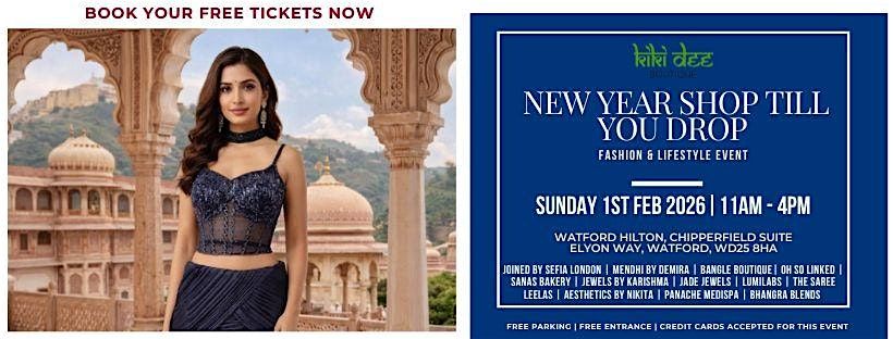 FREE New Year Shop Till You Drop Event, Hilton London Watford, 1 ...
