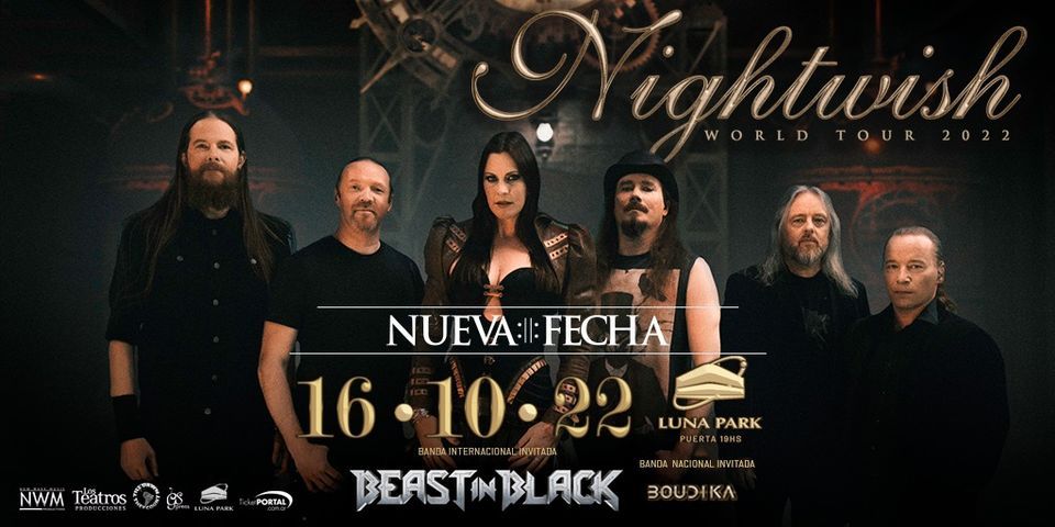 Nightwish en el Luna Park - 16 de octubre 2022, online, 16 October to 17 October