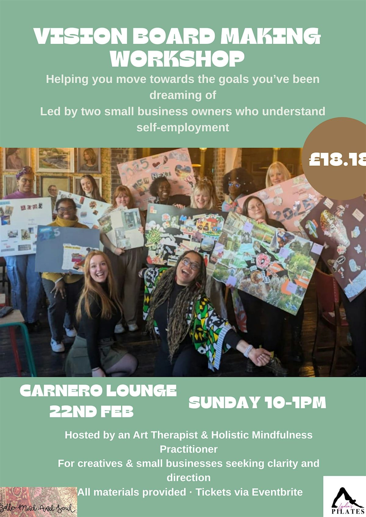 Dream & Create: Vision Board Workshop 2026, Carnero Lounge, Derby, 22 ...