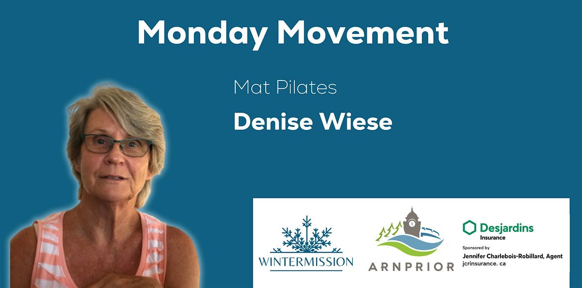 Monday Movement 2026 - Mat Pilates with Denise Wiese, Nick Smith Centre ...