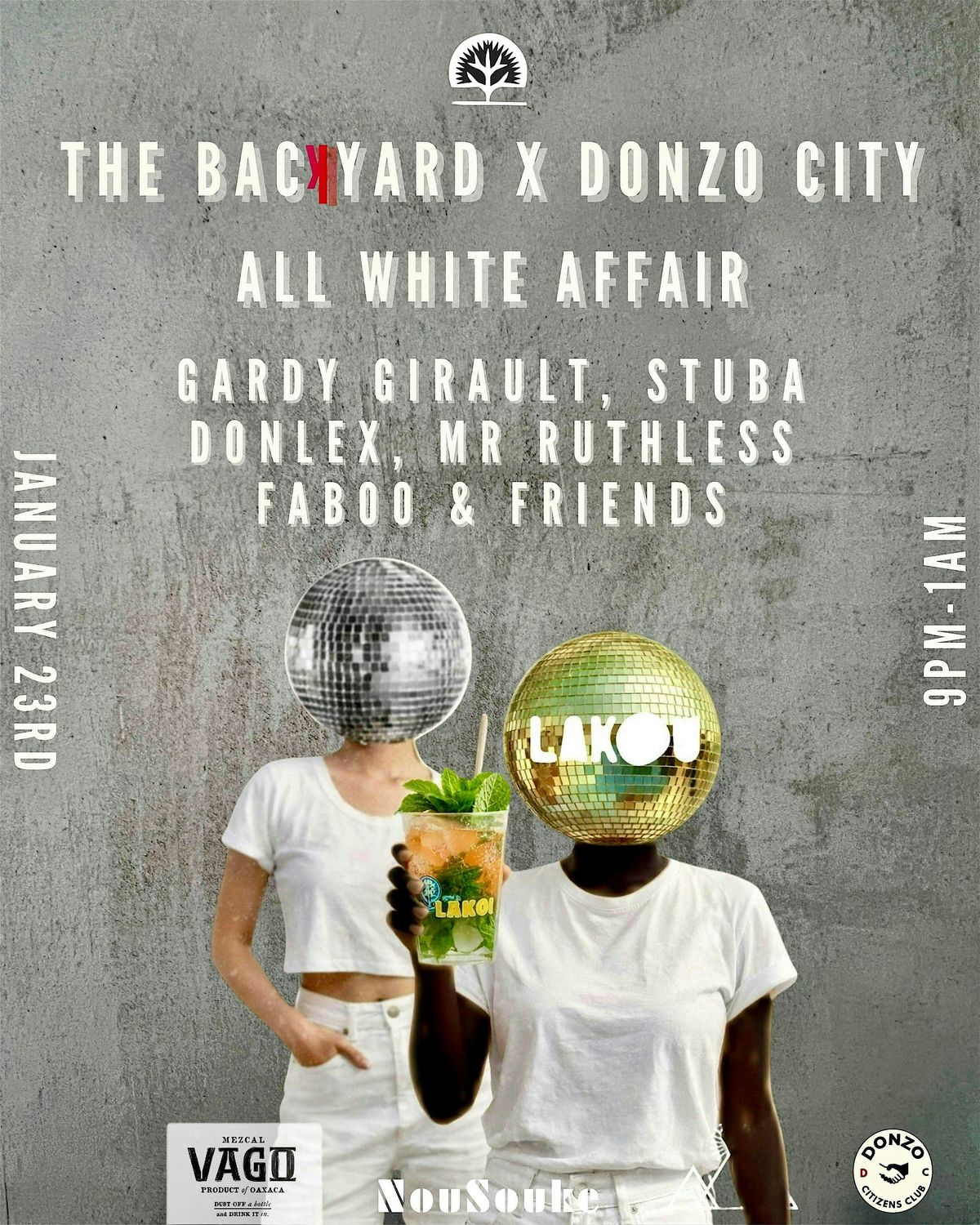 The Backyard X Donzo City All White Affair, Lakou, Miami, 23 January 2026