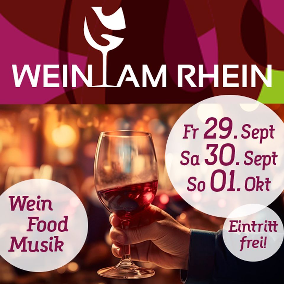 Wein am Rhein – Das Weinfest am Rheinufer des Neuland-Park Leverkusen ...
